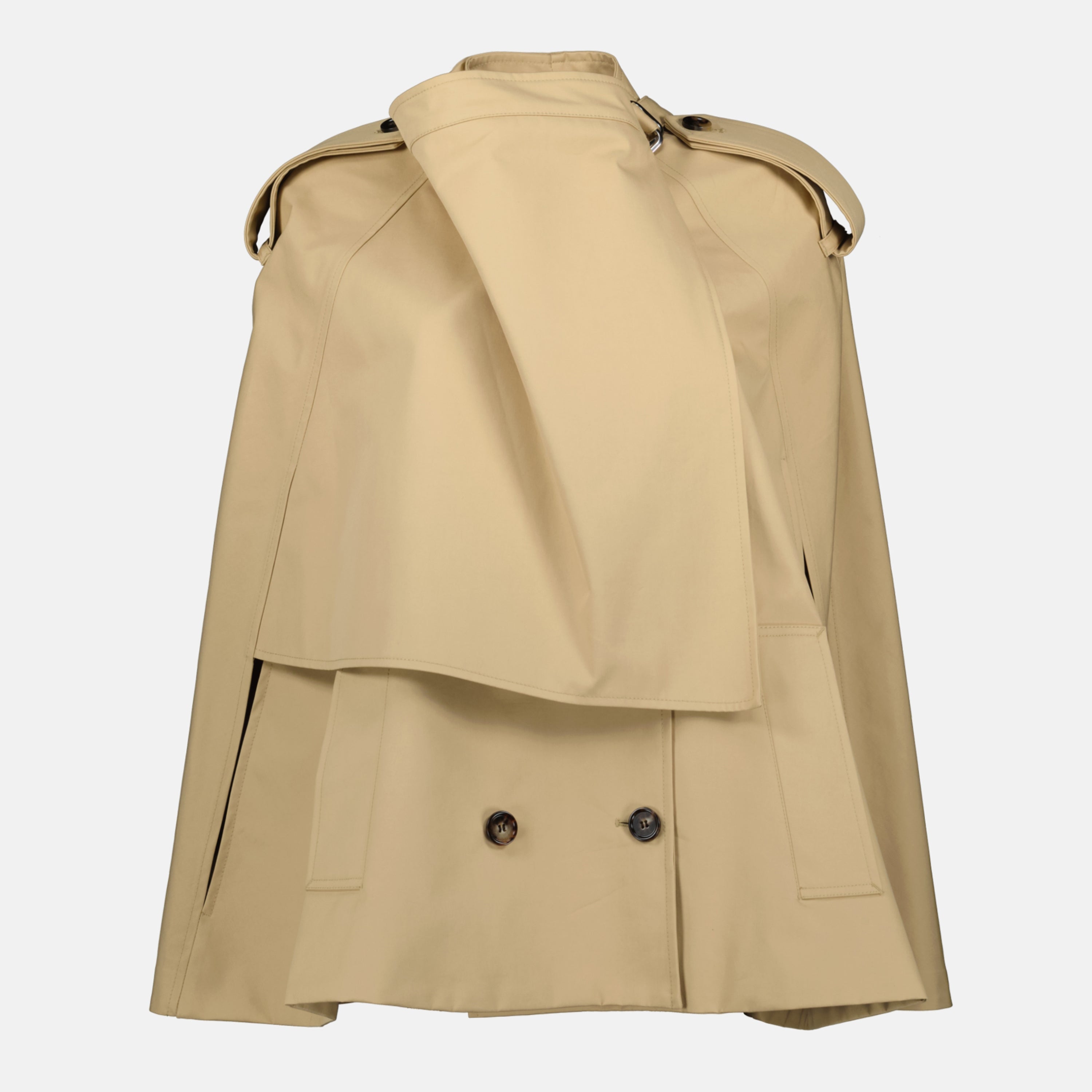 Beige Cotton Cape Burberry - Women – myCompañero